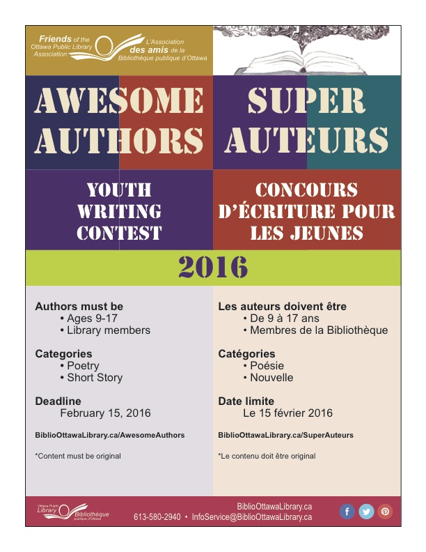 Ottawa’s Awesome Authors Contest – Catherine Austen